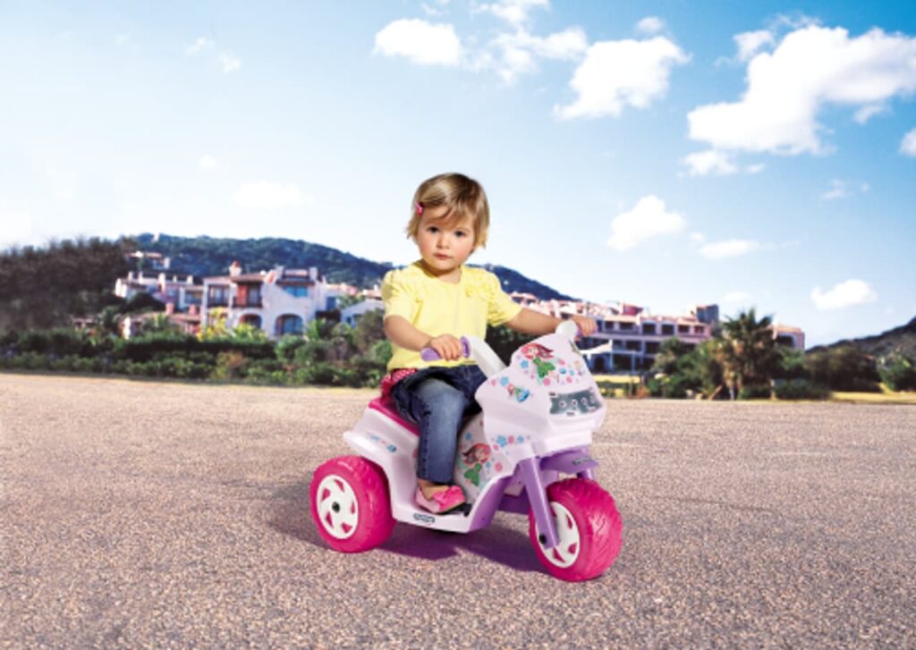 Peg Perego Mini Fairy 6V Electric Ride On Motorbike Pink - Kids ...